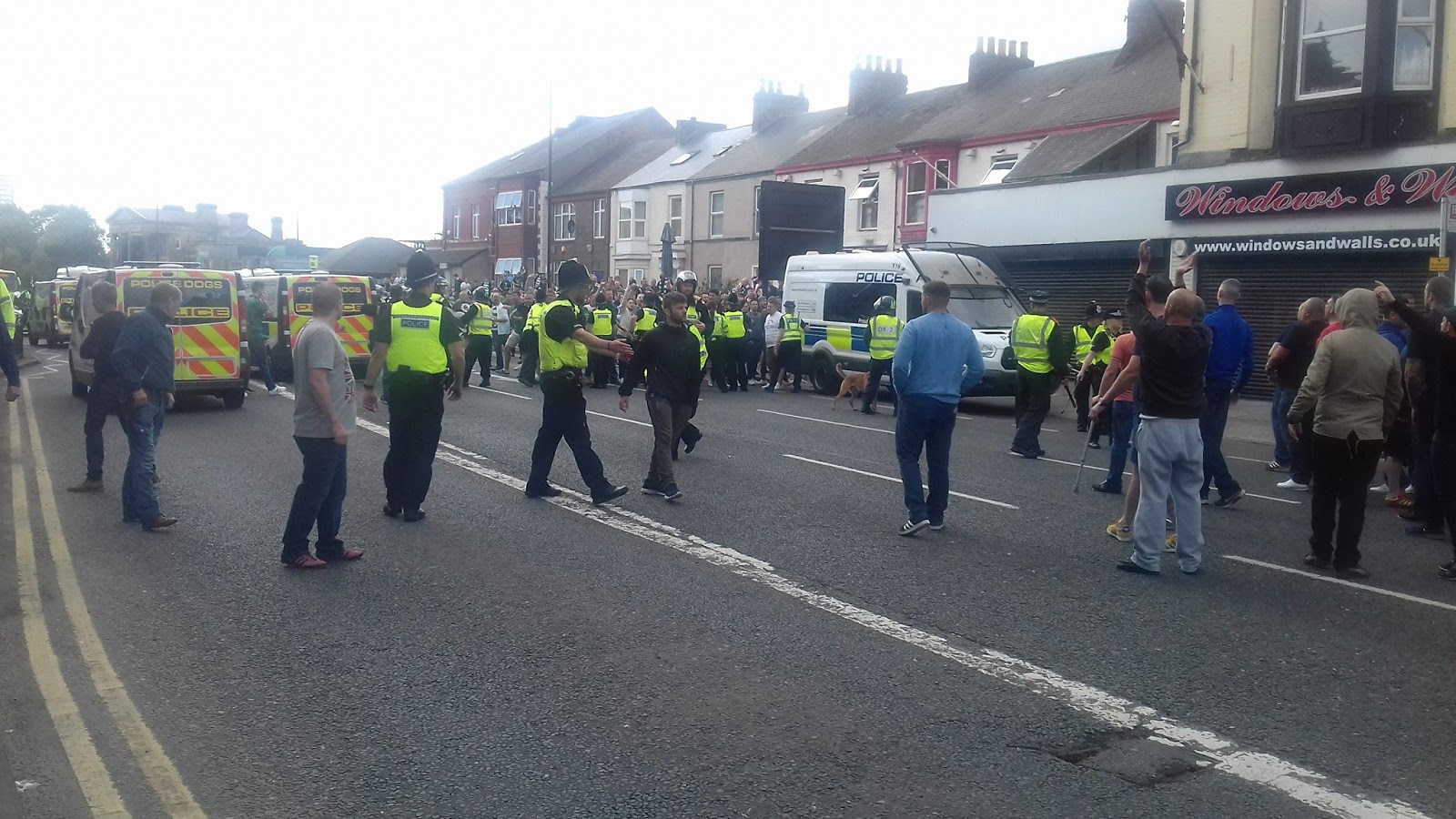 Football Hooligan Pictures: FOUR PICTURES: Sunderland v Celtic 29 July 2017