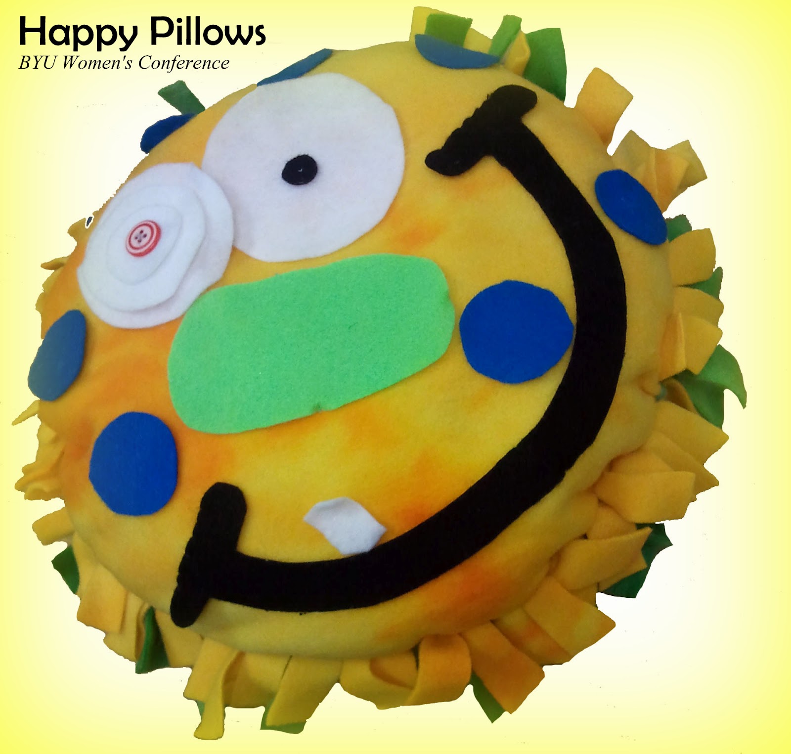 BYU Women's Conference Service Ideas: Happy Pillow Instructions