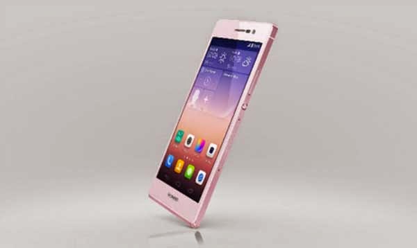 Huawei Ascend P7 pink, exclusively with Orange | Smartphone World Trend