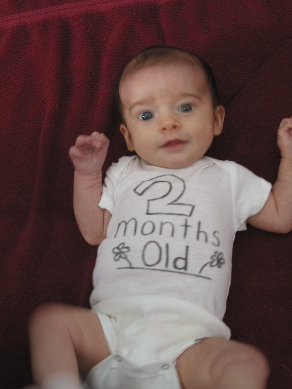 Light At Home Baby Girl At 2 Months
