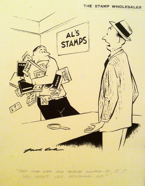 Cole's Comics: Two Rare Jack Cole Cartoons for Stamp Wholesaler Mag ...