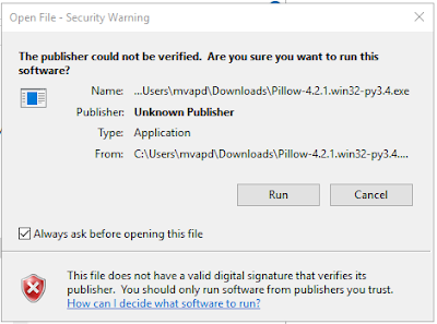 Cara install pillow di windows menggunakan exe ~ Belajar Python