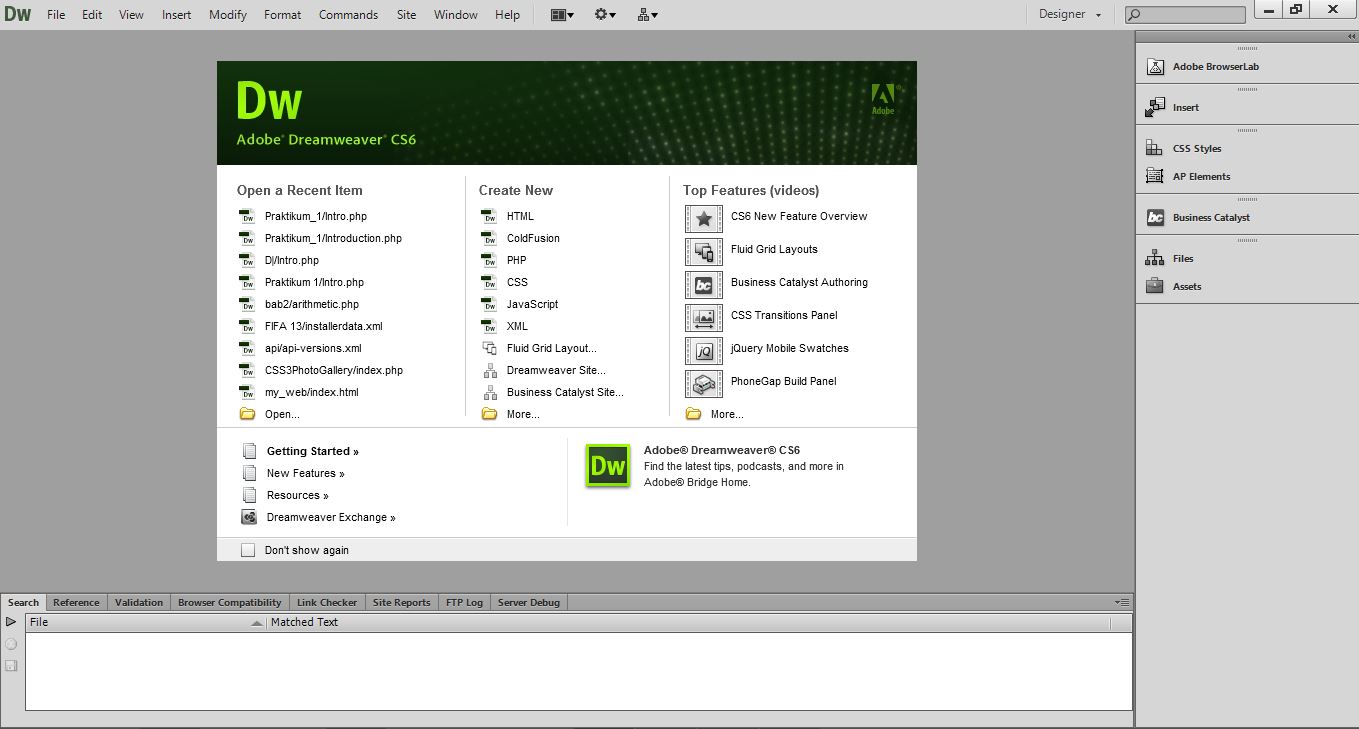 Membuat Program Hello World Menggunakan DreamWeaver CS6, NetBeans IDE 7.3 dan phpDesigner 8 ...