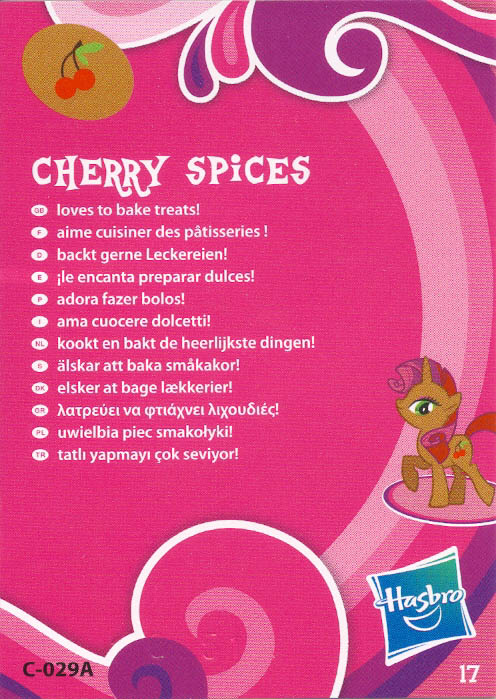 MLP Cherry Spices Blind Bag Cards | MLP Merch