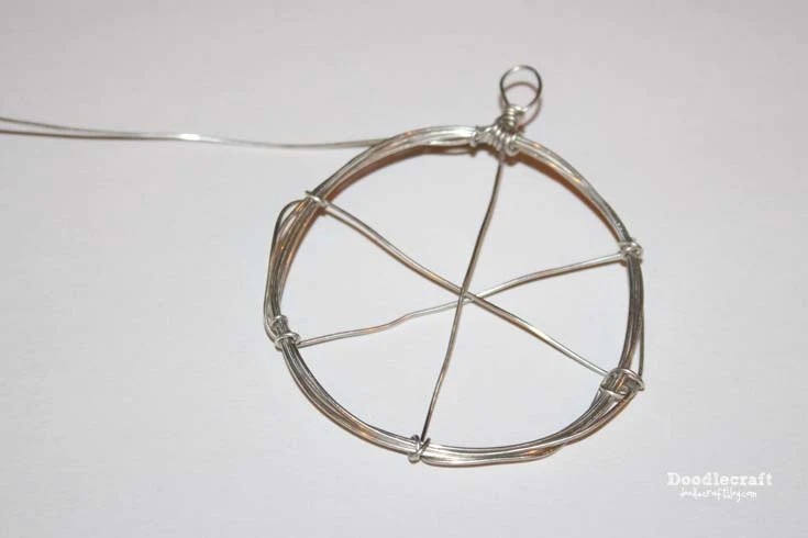 Wire Wrapped Spider Web Necklace!