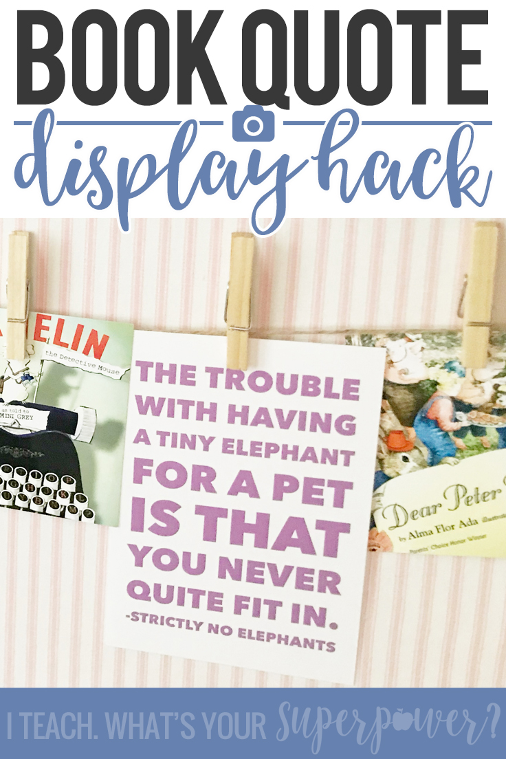 Bulletin Board Quote Hack | Engaging Literacy
