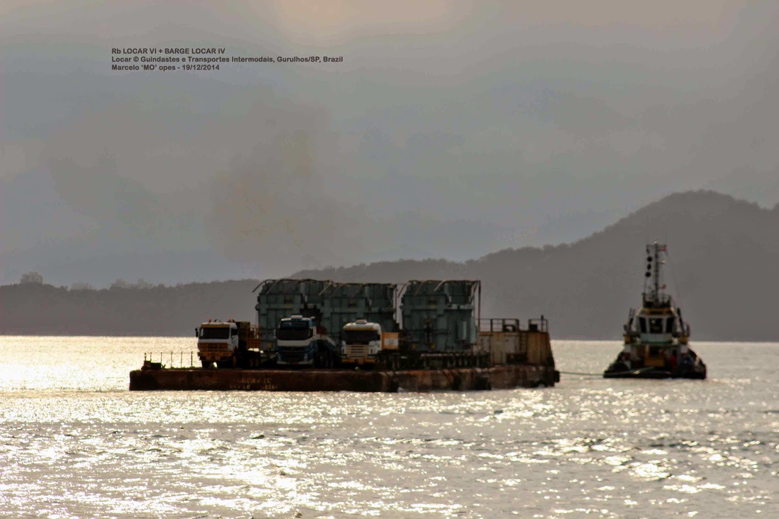 Santos Shiplovers: Rb Locar VI + Barcaça Locar IV - Faina de reboque de ...