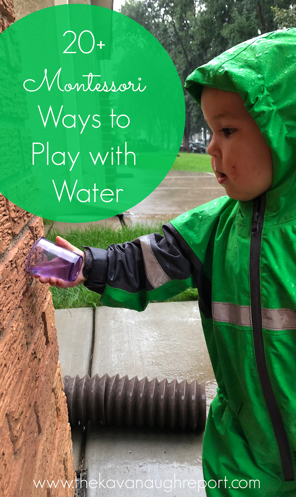 20+ Montessori Ways to Play with Water