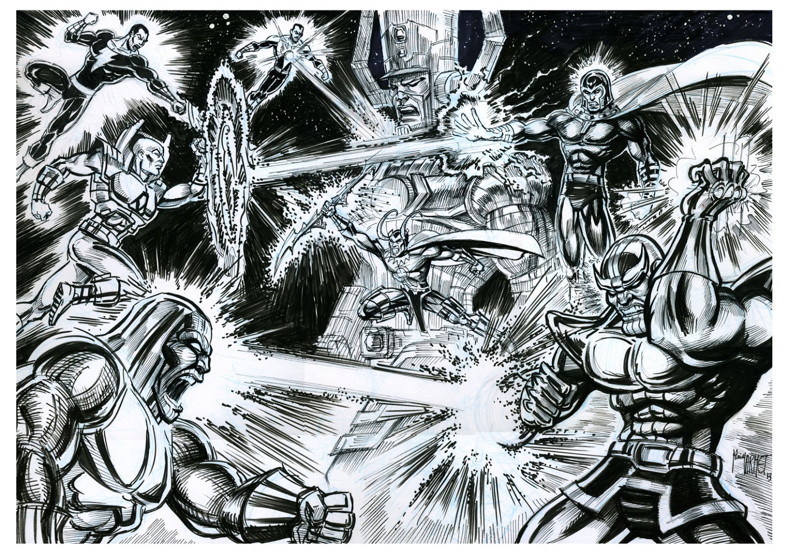 Drink'N'Draw PARIS: Marvel Villains Vs DC Villains, by Alain Marmet