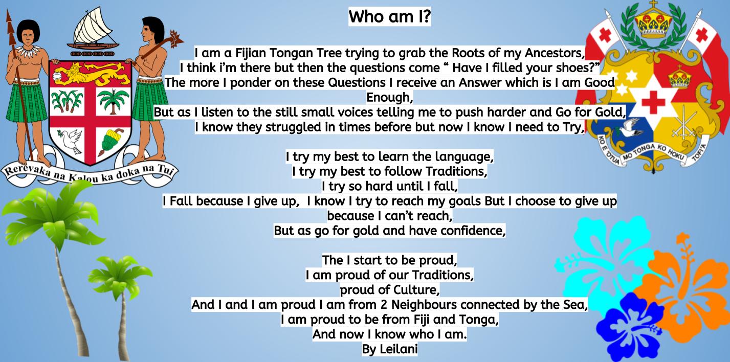 Leilani @ Tamaki Primary School: Ancestors Poem