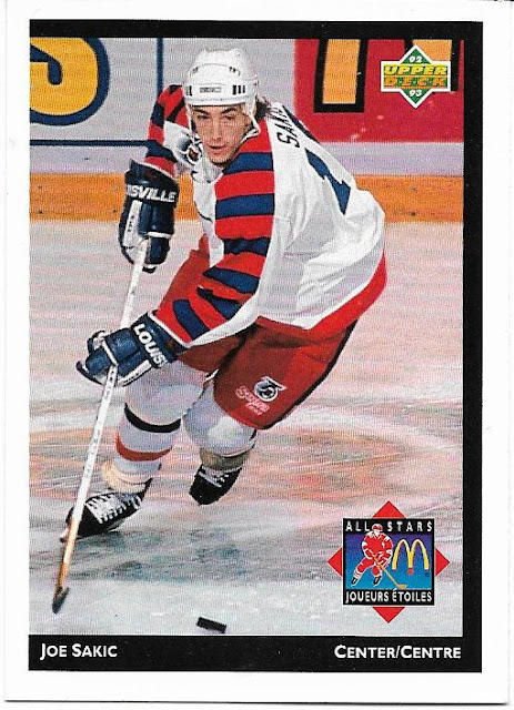 My PCs--one card at a time: Joe Sakic card #46 1992-93 Upper Deck ...