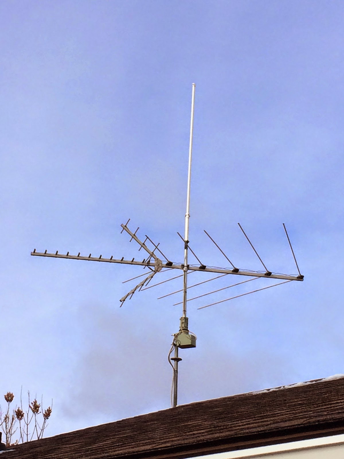 Amateur Radio / Arduino / Raspberry Pi: APRS J-Pole Antenna mounted