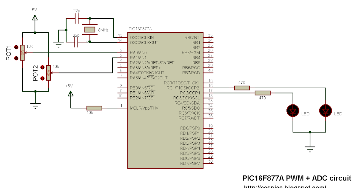 PIC16F877A PWM example with CCS PIC C compiler PIC16F877A PWM example with CCS PIC C compiler