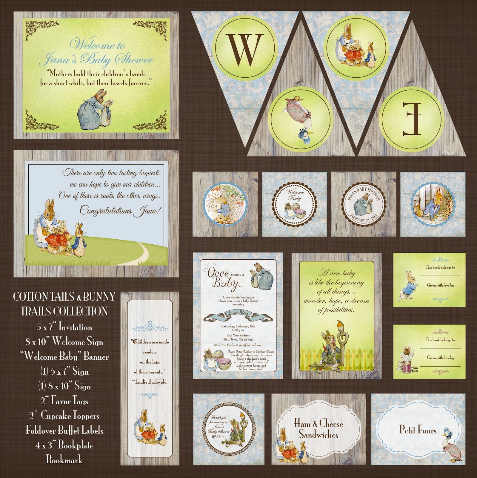 Sonkissed Creations: Peter Rabbit Baby Shower