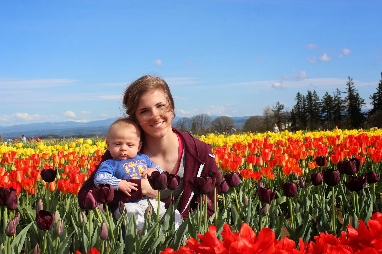 like pearls on a string: tulips & babies