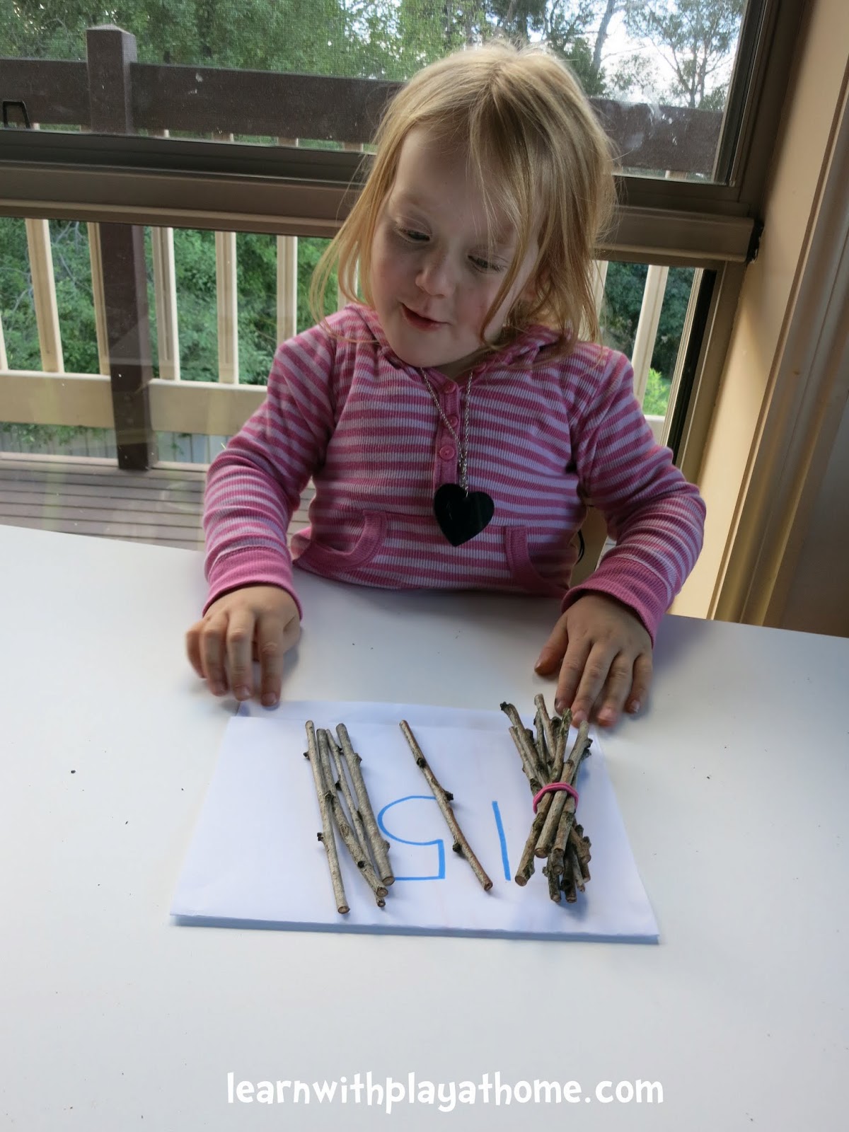 Learn with Play at Home: Counting and Grouping with Sticks. Playful Maths