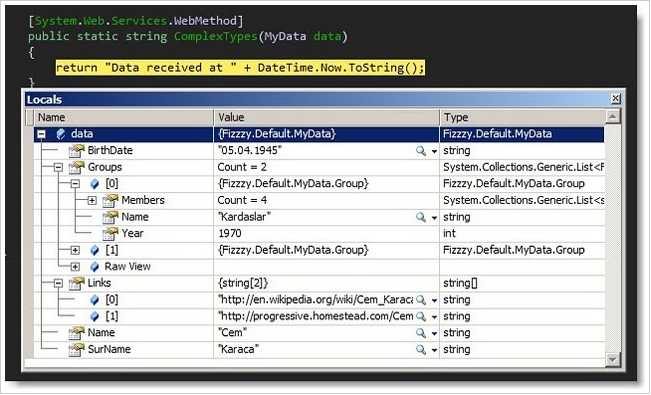 Yasin Tarim: Asp.net Ajax : How to send complex objects from javascript