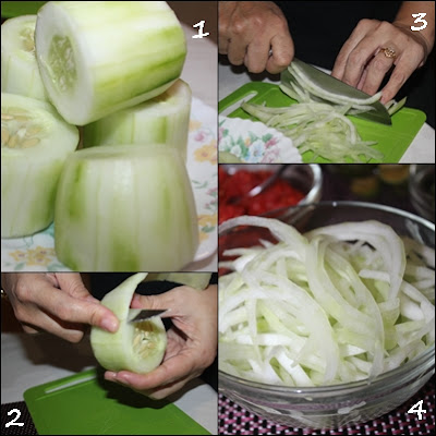 love to cook , love to eat: cara2 menghiris timun untuk laksa JOHOR