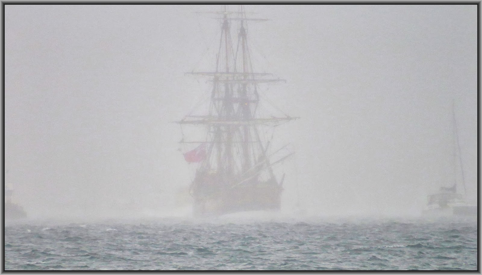 Out And About - A Photographic Journal: Tall Ships In The Mist