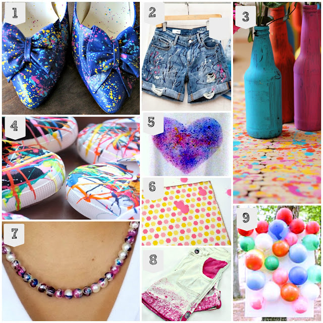 My Life on the Divide: Best of Splatter Painted DIY's