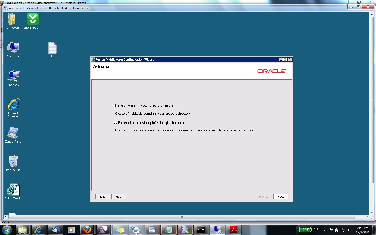 Priya's SOA / ODI Blog: ODIConsole Installation