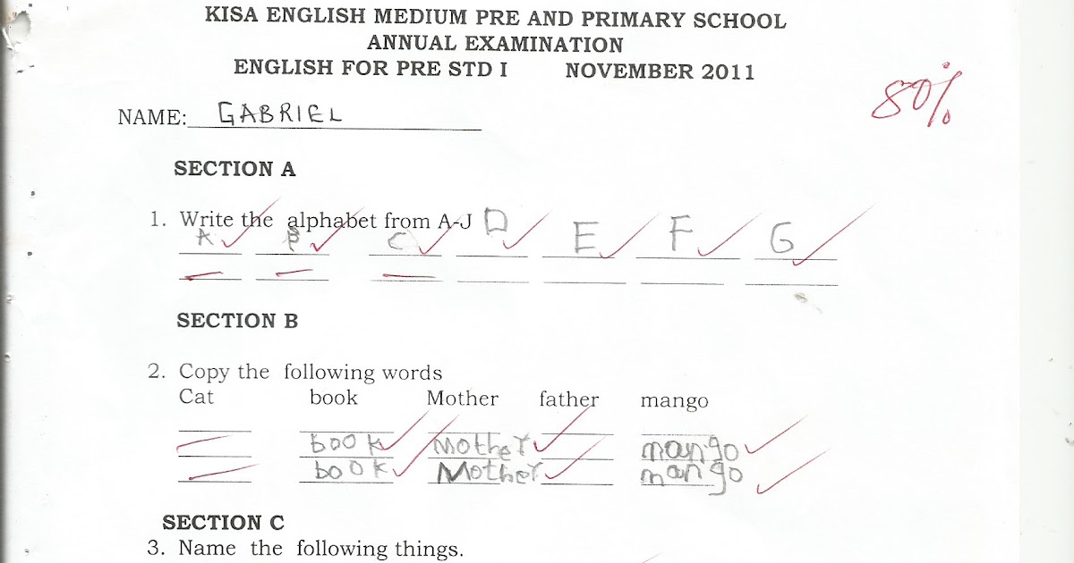 PRE---PRIMARY STUDY NOTES & PAST PAPERS BLOG TANZANIA: ENGLISH FOR PRE ...