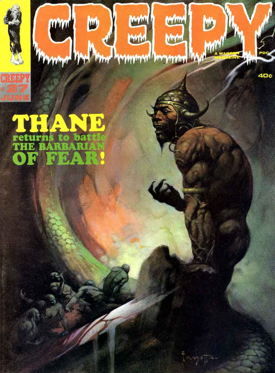 Creepy #27 - Frank Frazetta cover, Steve Ditko reprint - Pencil Ink