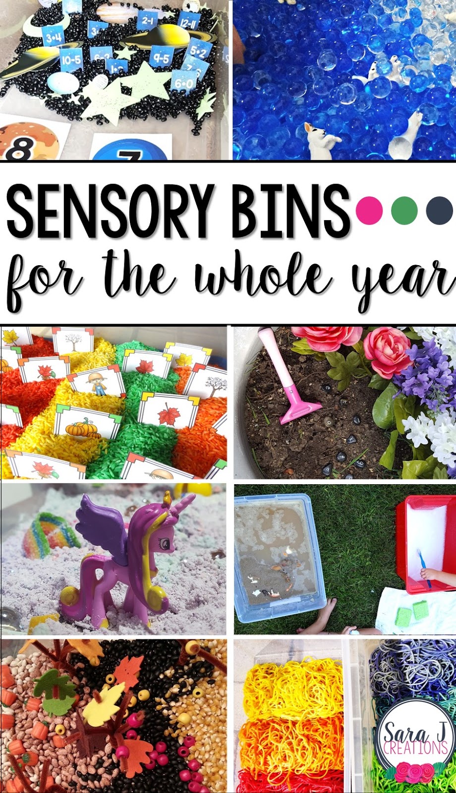Sensory Bins for the Whole Year | Sara J Creations