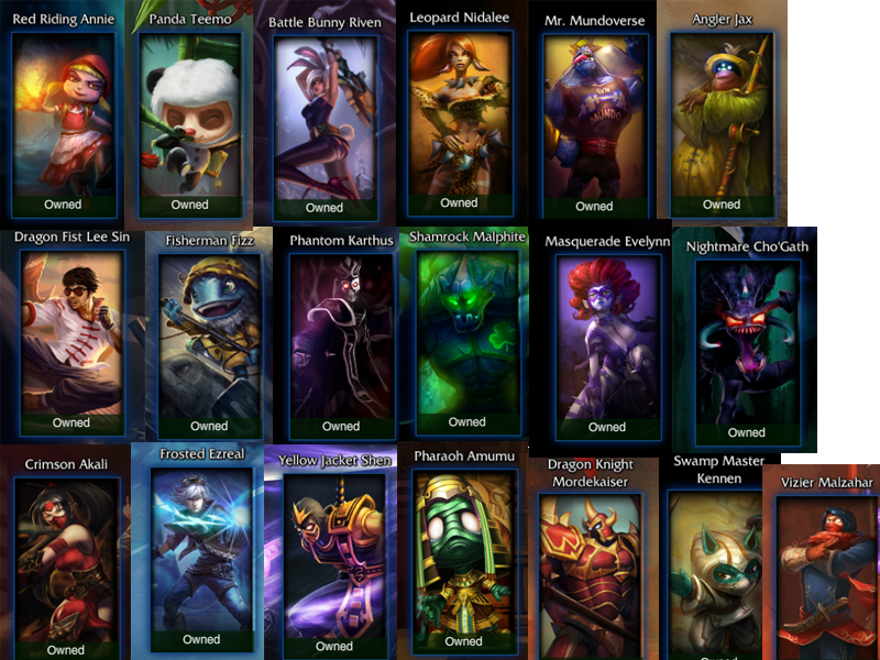 Gold V / 21 Skins / 65 Champ / 3 Rune Page - EpicNPC