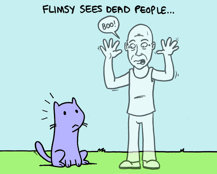 Look what I drawed: Flimsy the Kitten
