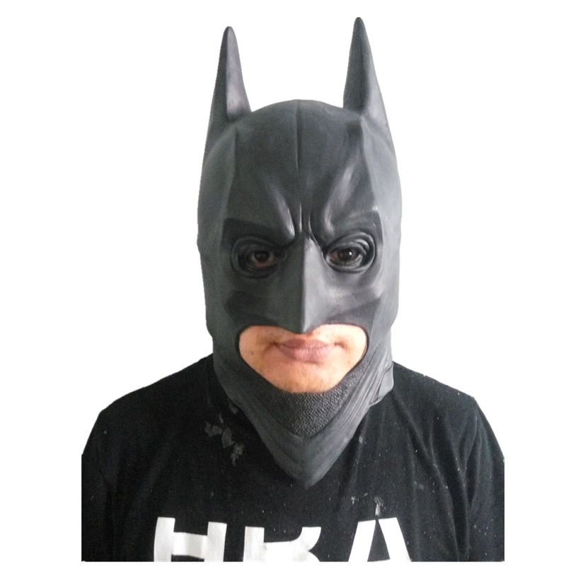 Batman Full Latex Mask Adult Masquerade Cosplay Costume Men - FAST ...