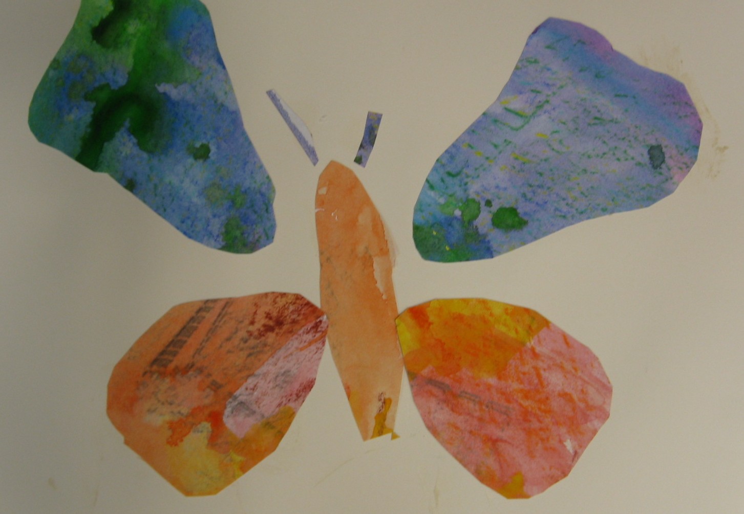 Kindergarten - Collage Butterflies and Pinch Pots