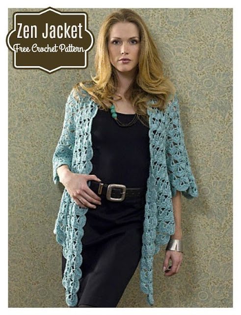 Ergahandmade: Crochet Zen Lace Jacket + Diagrams + Free Pattern