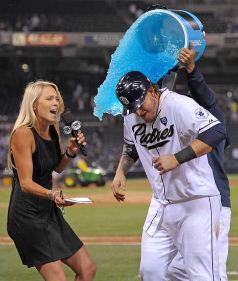 Gatorade Baths: Kris Budden could not have escaped Yasmani Grandal's ...
