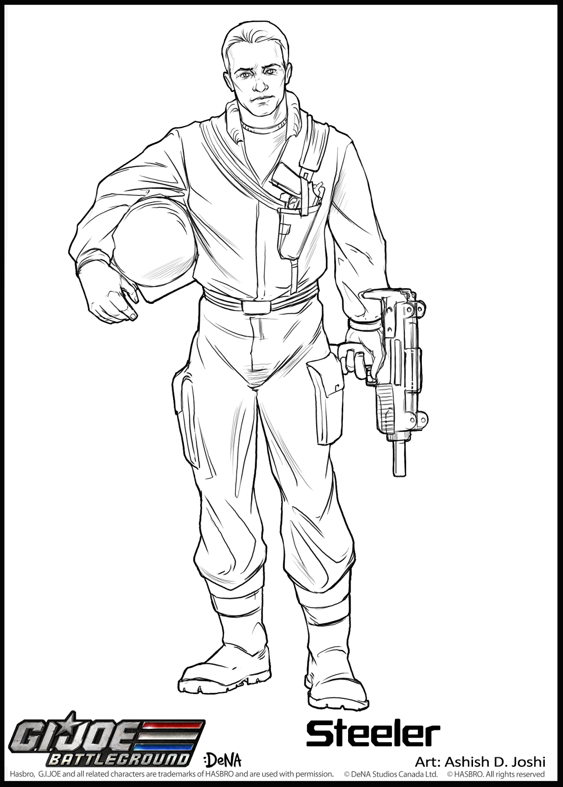 ATOMIC HERMIT: G.I.JOE Battleground line Art