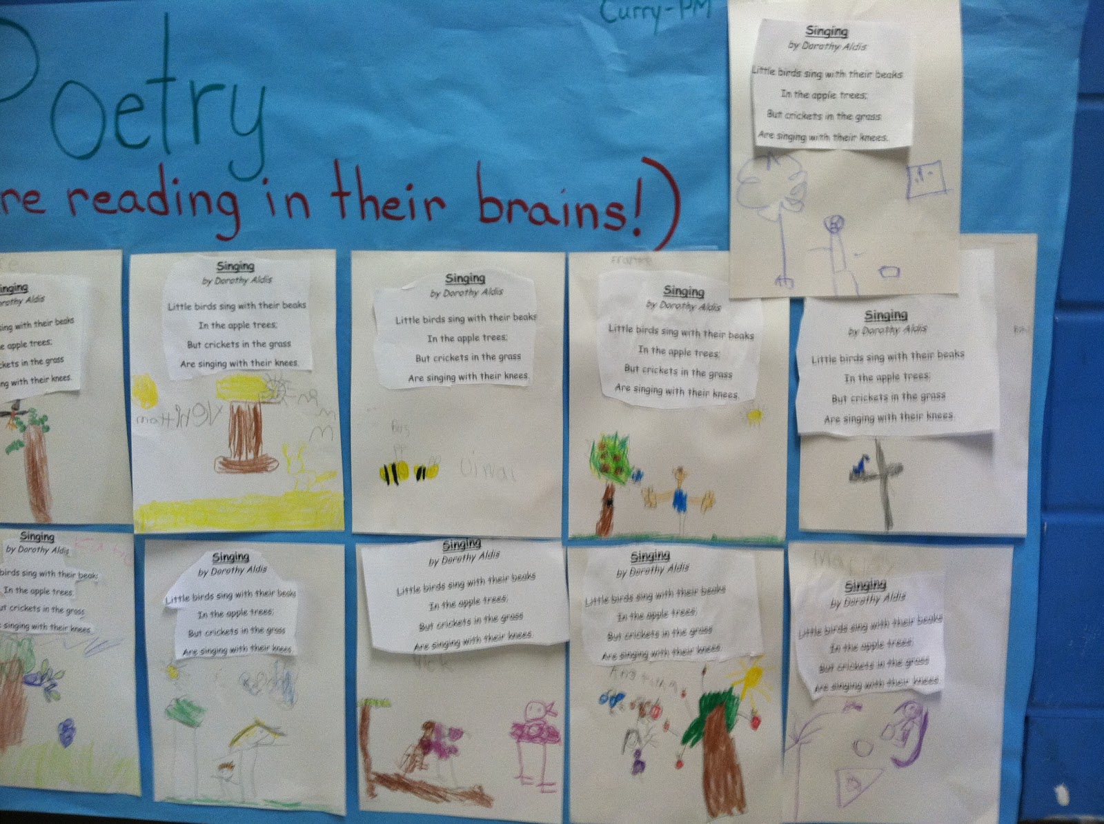 Mrs. Curry's Classroom Blog: Poetry Theme Day