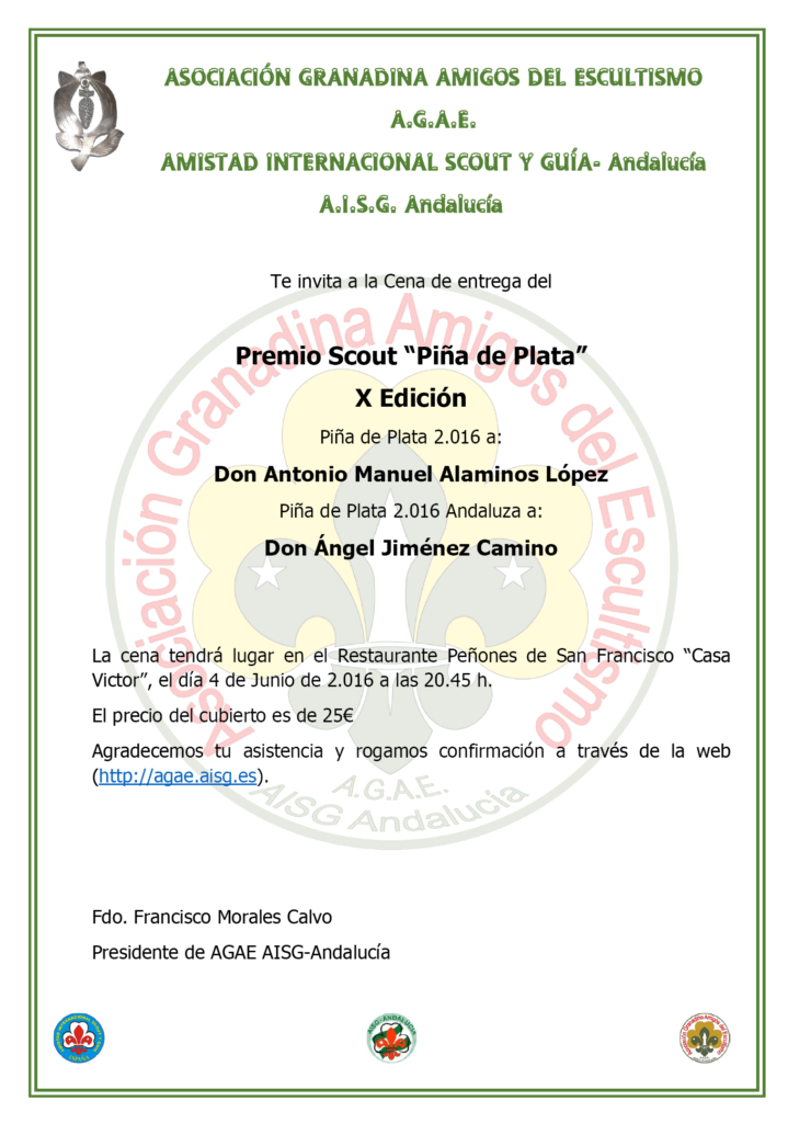 Blog Scout de Antonio Alaminos: Invitación de Scouts y Guías Adultos de ...