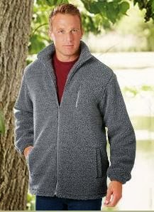 Mens fleecejacket :Soft, machine washable and made with a polyester ...