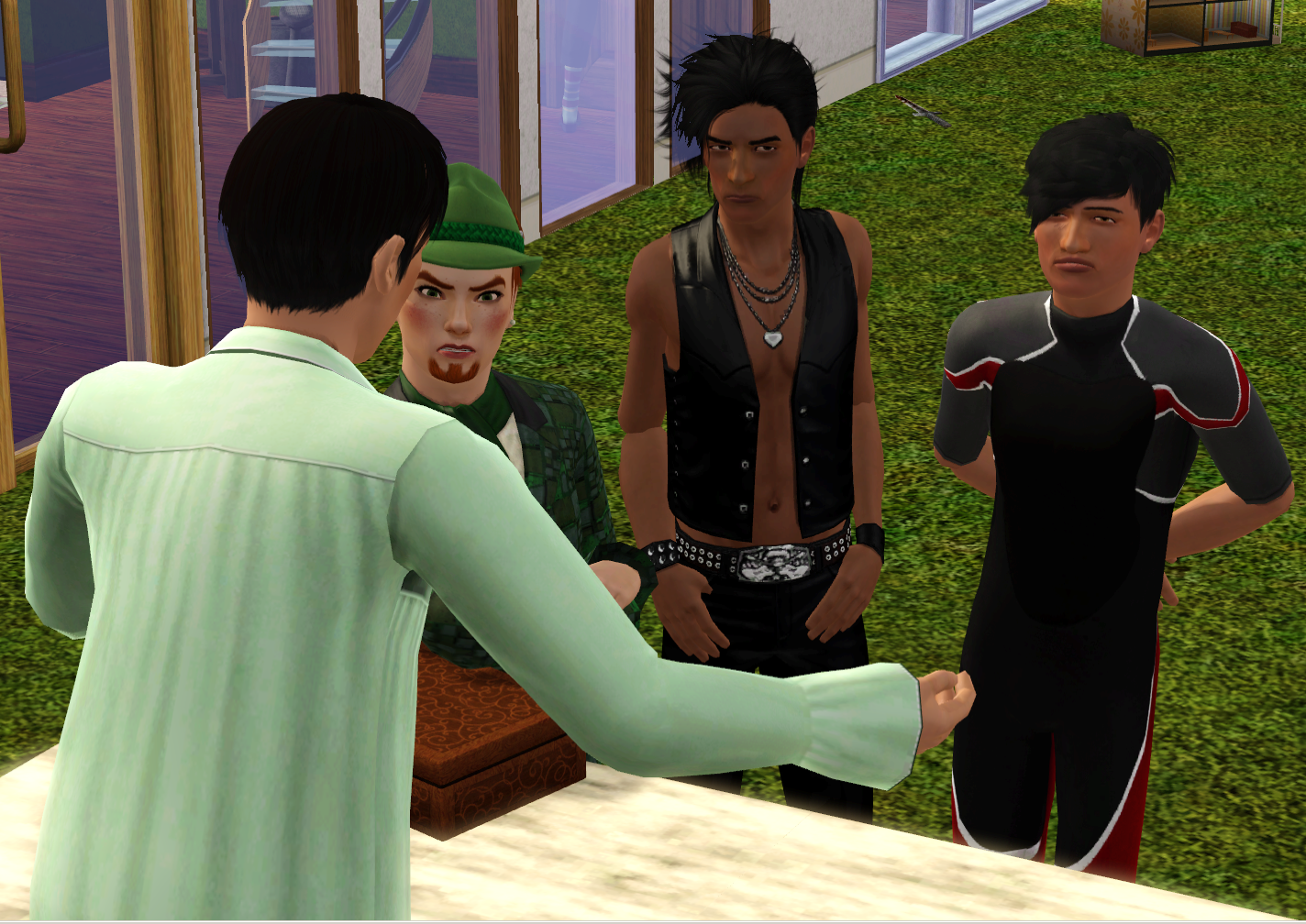 Zhippidy's Custom Poses for Sims 3: Courtroom - 4 Poses