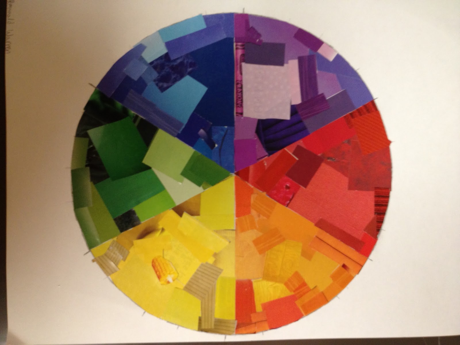 PCSST Art Studio!: Color Wheel - Collage
