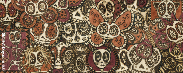 Super Pyrography & Painted Skull Saturday