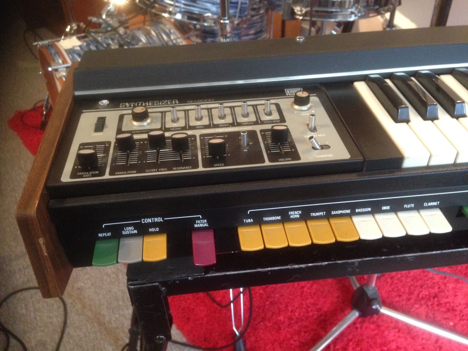 MATRIXSYNTH: Roland SH 2000 Analog vintage synth with hard case