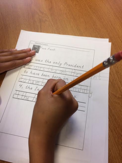 Forest North Library 4th Grade Brushes Up On Handwriting Forest North Library 4th Grade Brushes Up On Handwriting