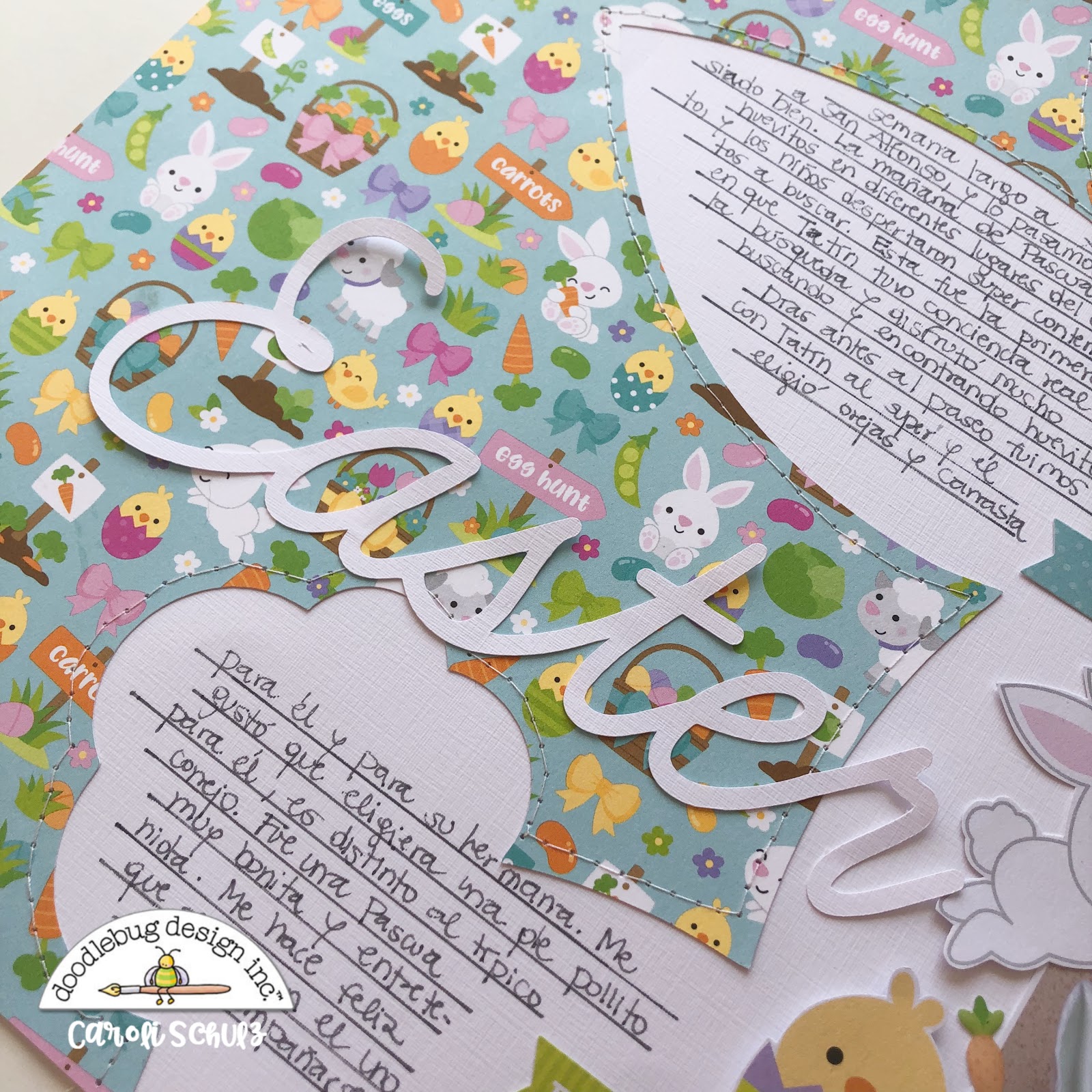 Doodlebug Design Inc Blog: HOPPY EASTER | Layout with Caroli
