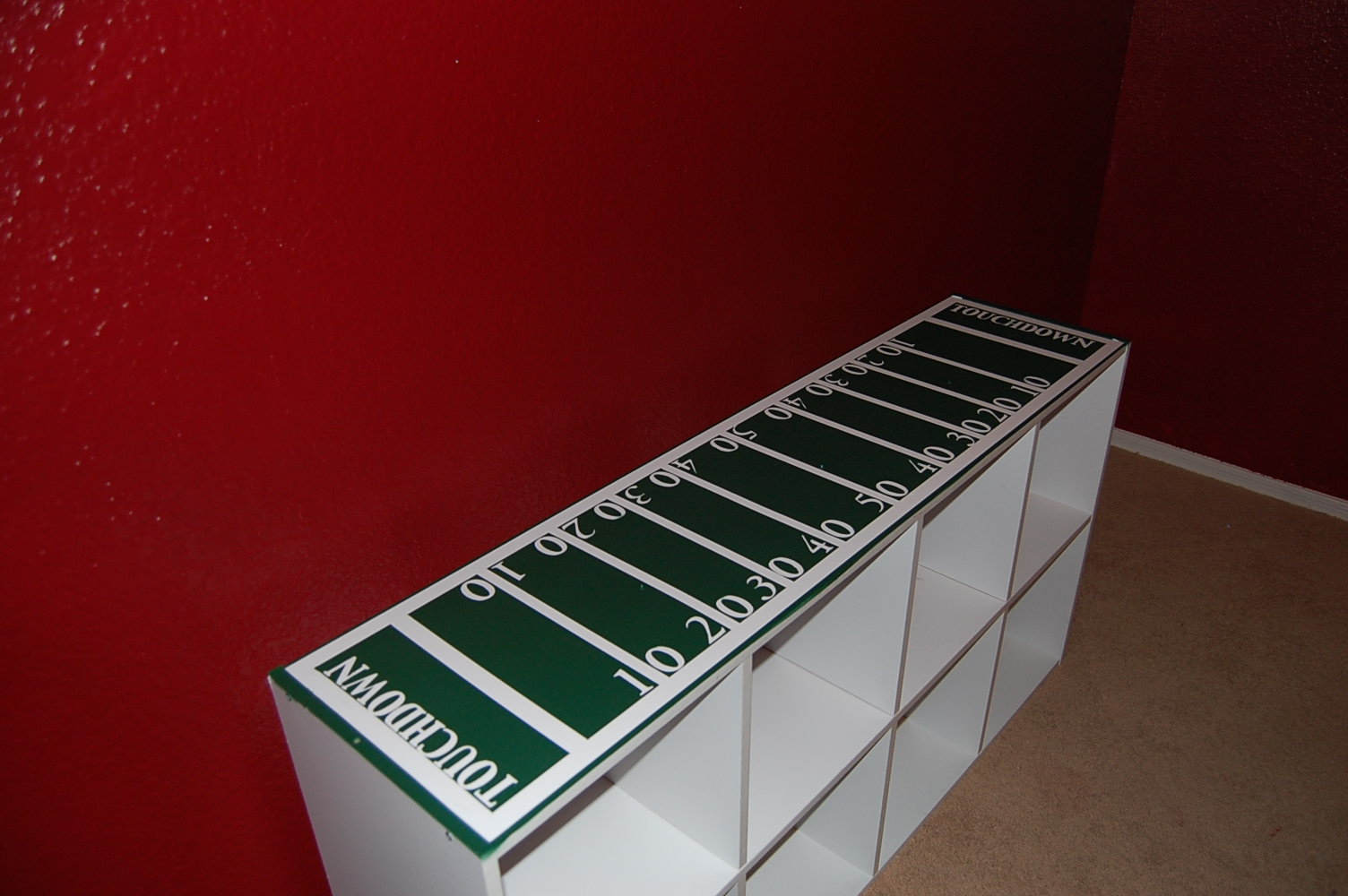 The Crafty Touch: Football Bookcase Makeover and Giveaway!