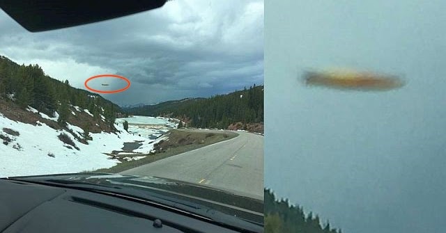 Photographer accidentally captures large UFO over Copper Mountain, Colorado