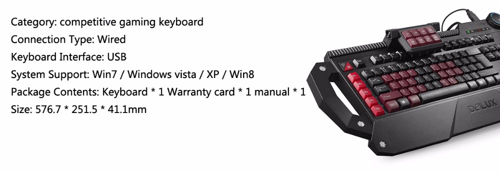 Altkey: DELUX T21 gaming keyboard gamer PC gaming Keyboard