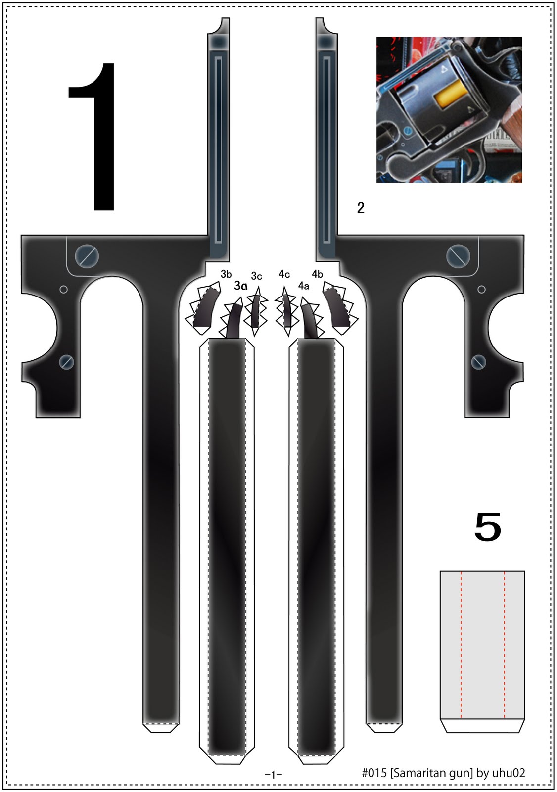 papercrafts de todos los niveles: aqui hay papercrafts de distintas armas