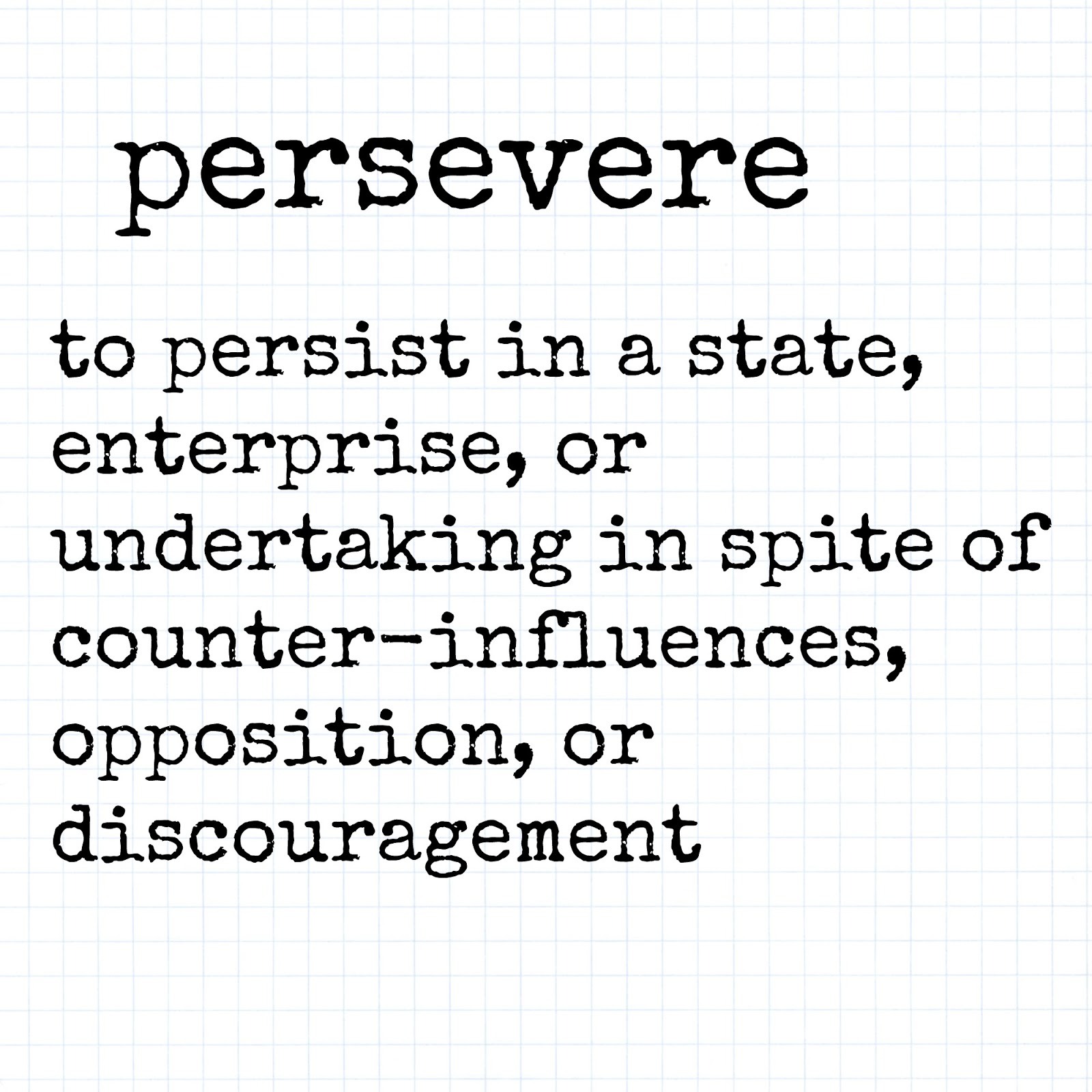 Homeschool Coffee Break: Persevere
