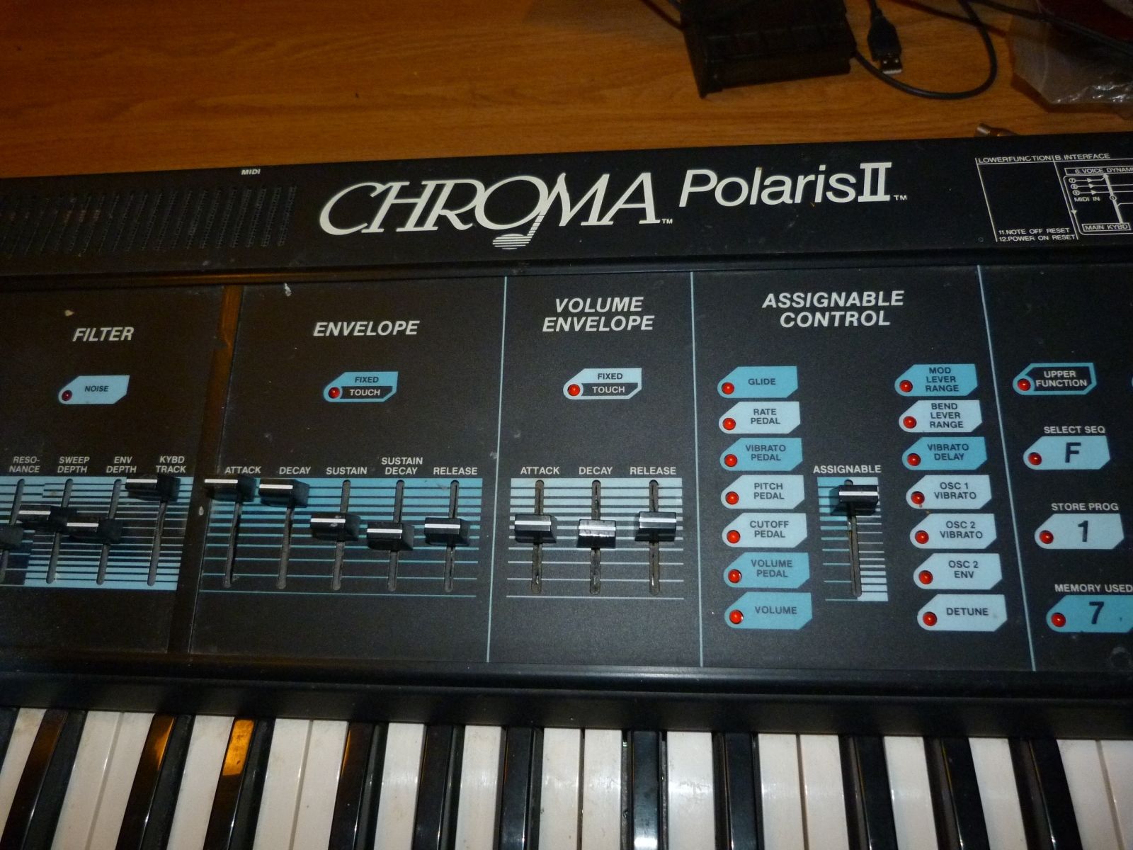 MATRIXSYNTH: Fender Chroma Polaris II Synthesizer / Electronic Keyboard ...